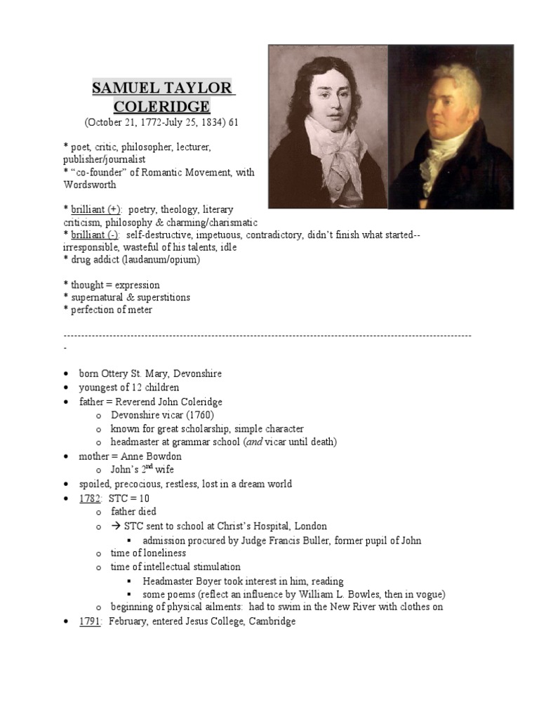 104 POETRY Coleridge | PDF