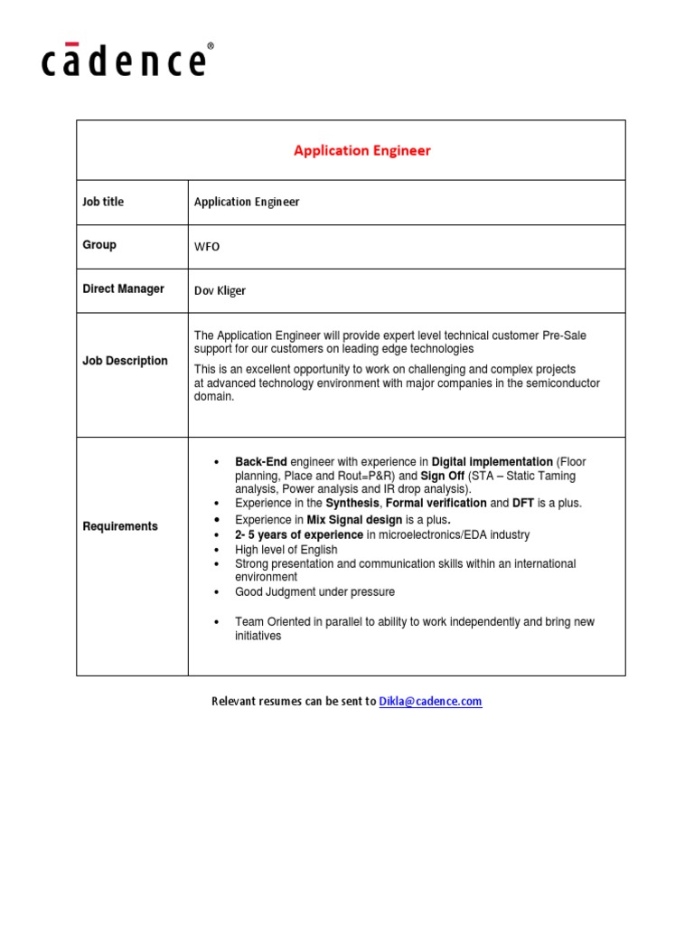 Cadence Jobs Openings | PDF | Art | Computers