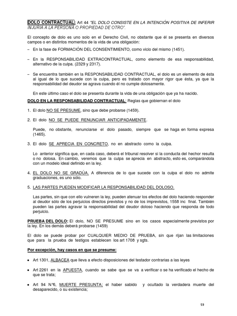 Dolo Contractual | Descargar gratis PDF | Intención (Derecho Penal ...
