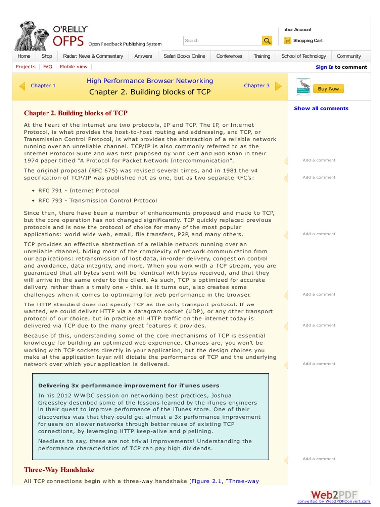 Chapter 2. Building Blocks of TCP: High Performance Browser Networking | Download Free PDF ...