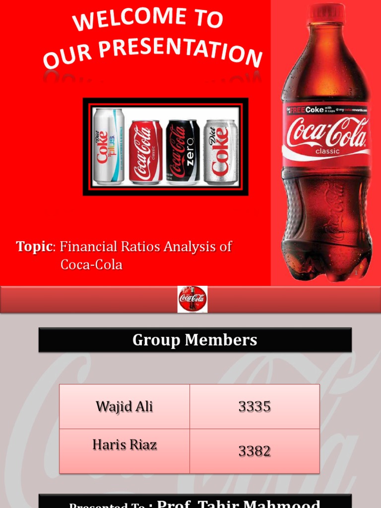 Ratio Analysis of Coca-Cola | Stocks | Return On Equity