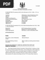 Redfern Schedule | PDF
