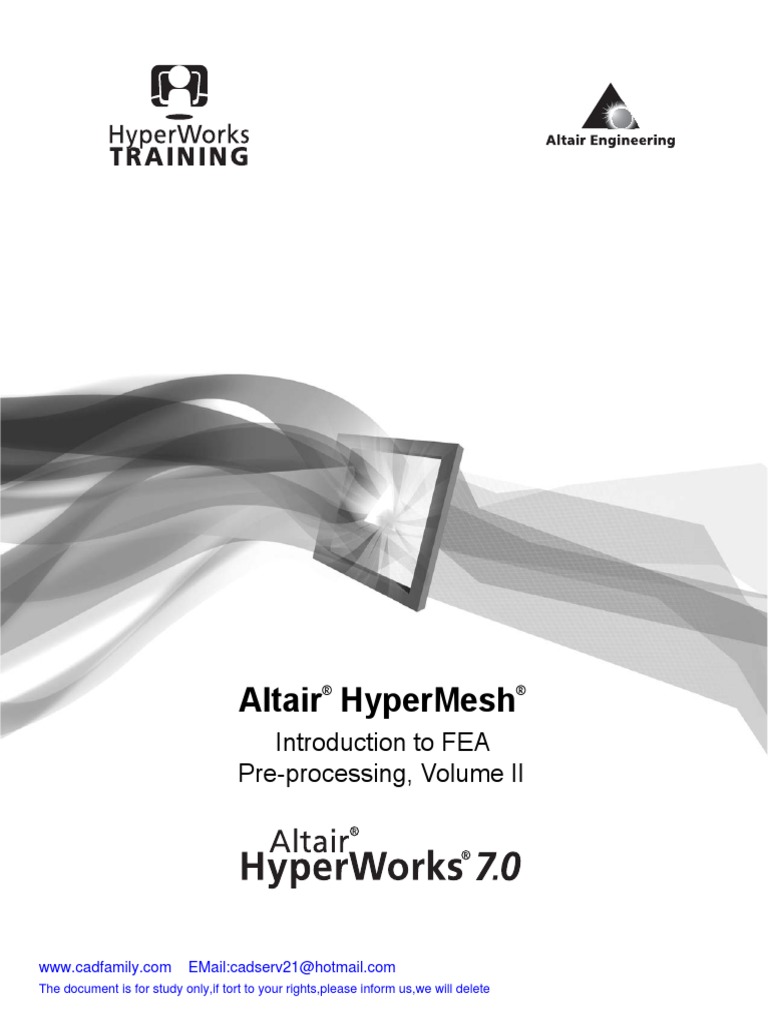 Altair Hyperworks Hypermesh 7 Basic Training Tutorial Day2 | PDF ...