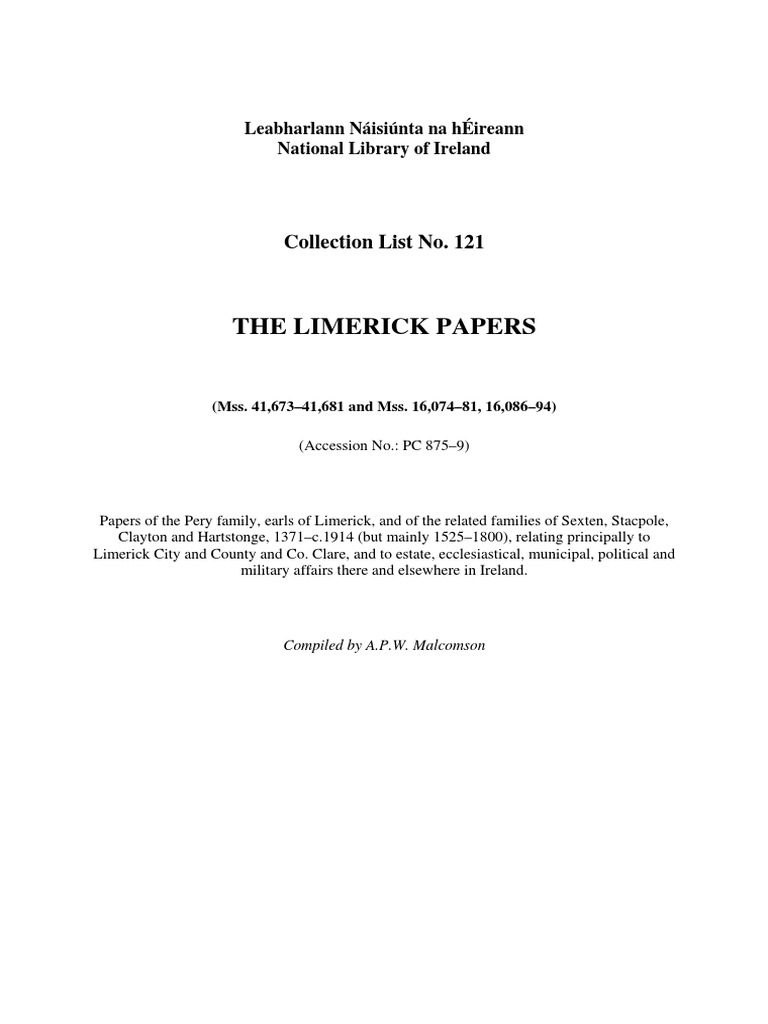 ST Francis Abbey Limerick History | PDF