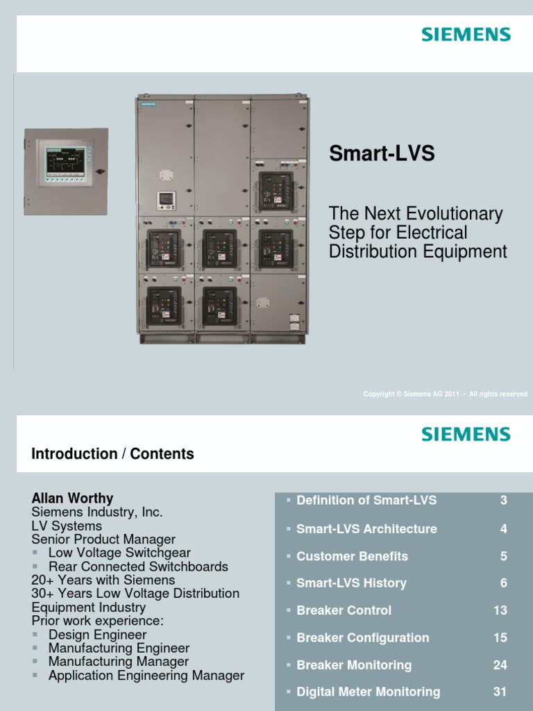 Siemens SMART LVS Overview Rev 11 | PDF | Electrical Components ...