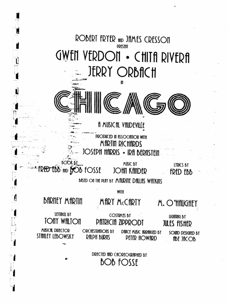 Chicago (Broadway) | PDF