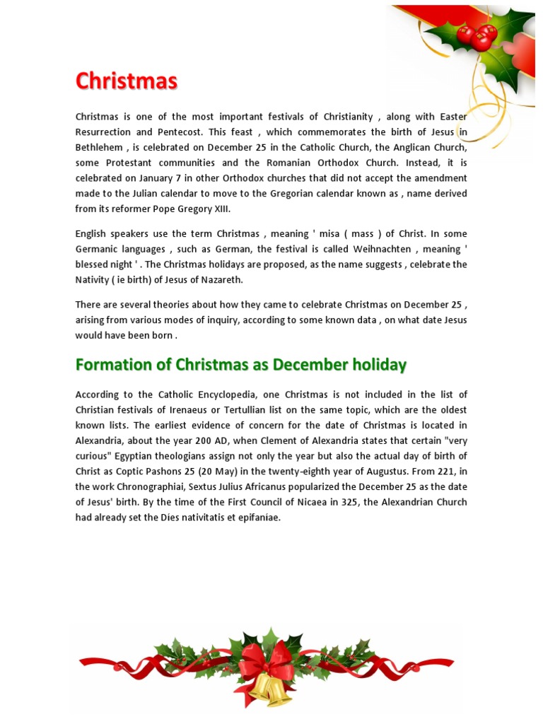 Navidad en Ingles | PDF | Christmas | Nativity Of Jesus