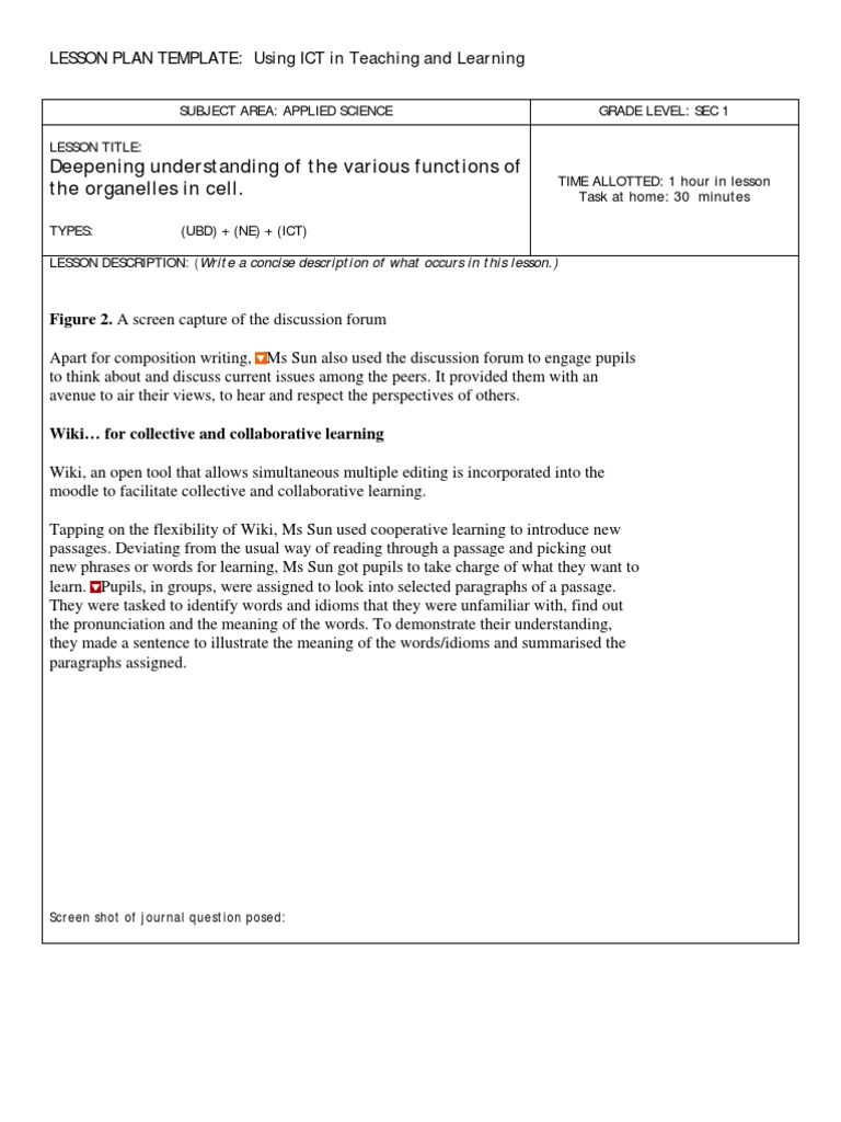 Leefy Ict Lesson | PDF | Educational Technology | Lesson Plan