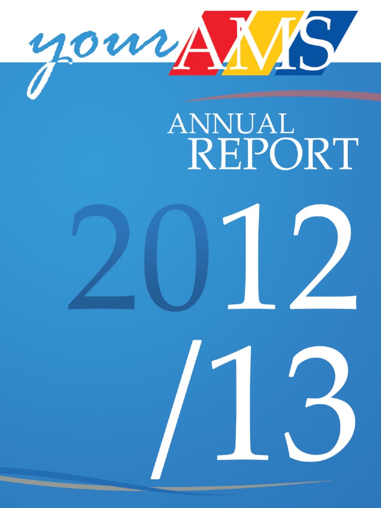 AMS Annual Report, 2012-2013 | PDF | Wellness | Medical