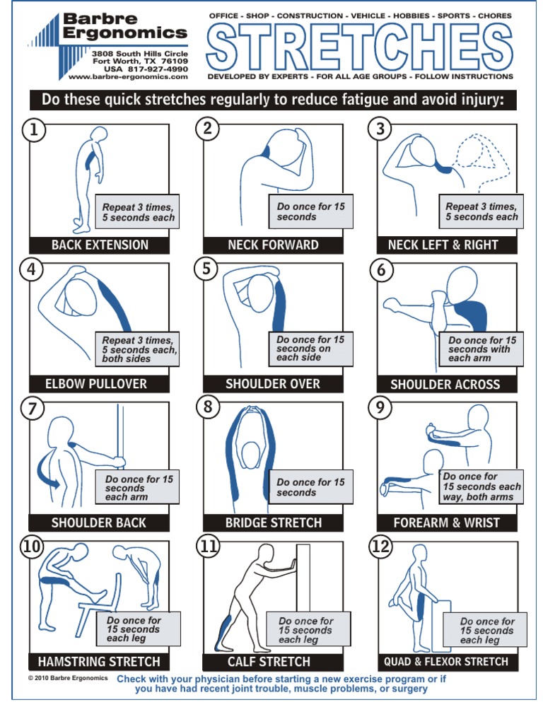 Stretching Poster 12-A2009 | PDF | Lifestyle