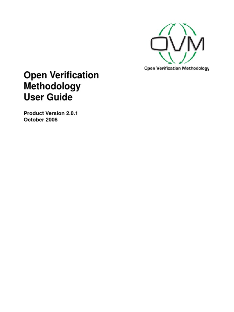 OVM UserGuide | PDF | Device Driver | Verification And Validation