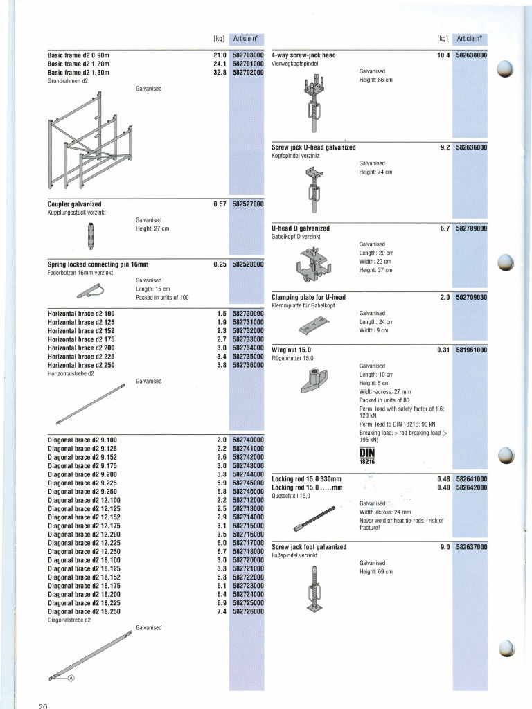 Doka Material Catalog Overview | PDF | Foreign Language Studies