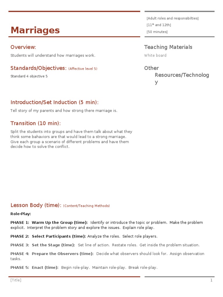 Understanding Strong Marriages | PDF