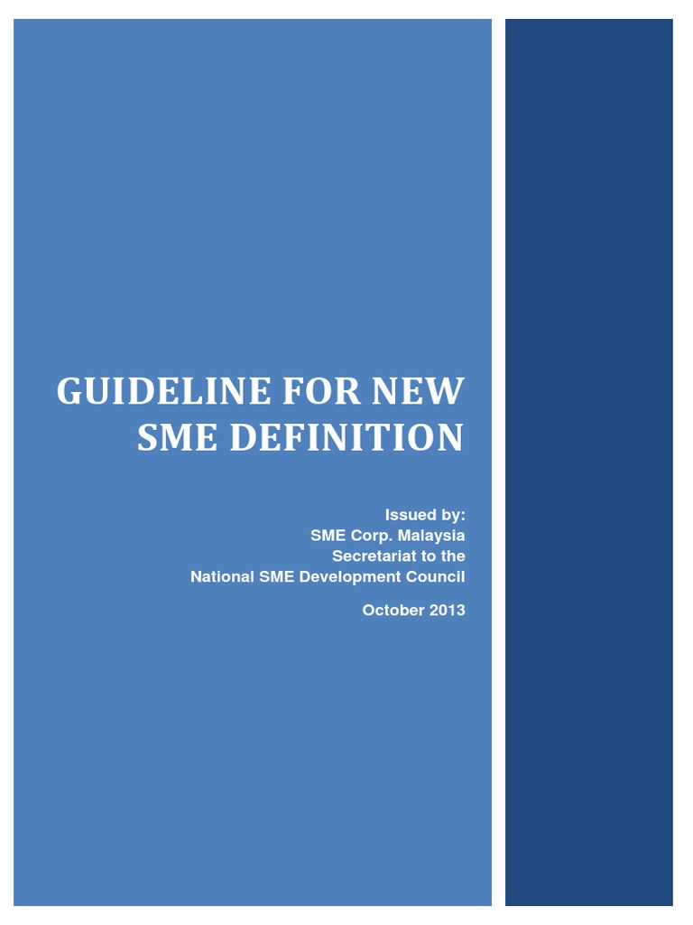 New SME Guideline | PDF