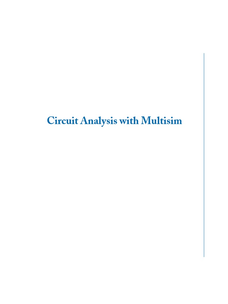 Circuit Analysis With Multisim | PDF