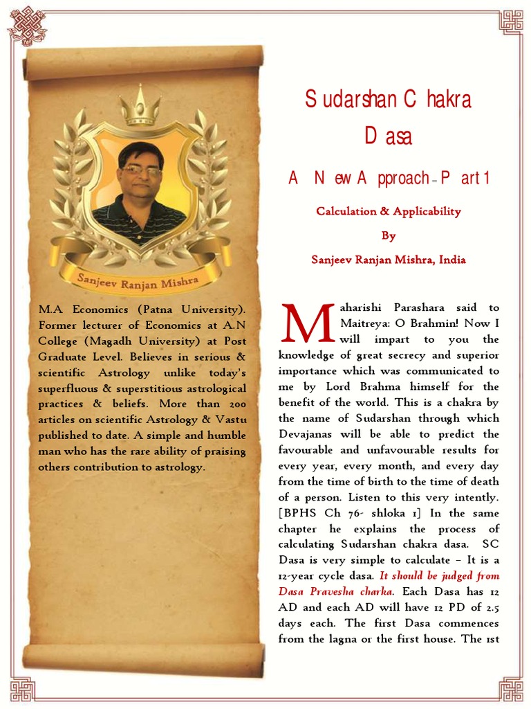 Su Darshan Chakra Das A A New Approach B W | PDF | Planets | Horoscope