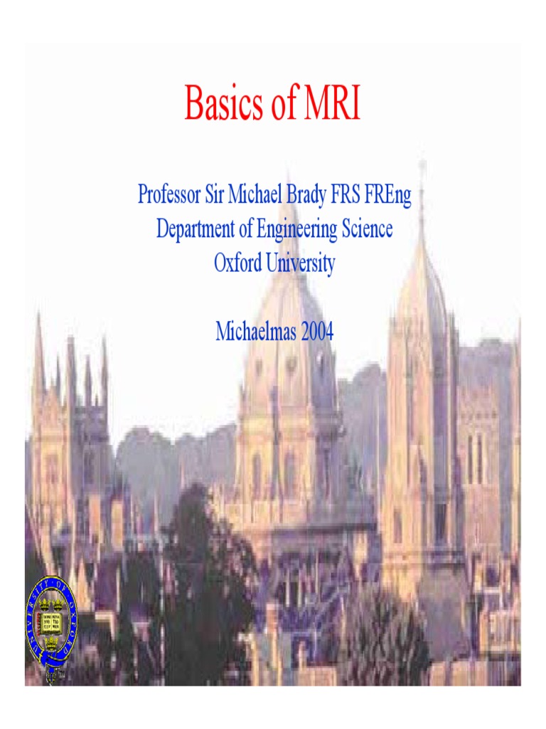 Basics Of Mri Pdf Pdf Relaxation Nmr Magnetic Resonance Imaging