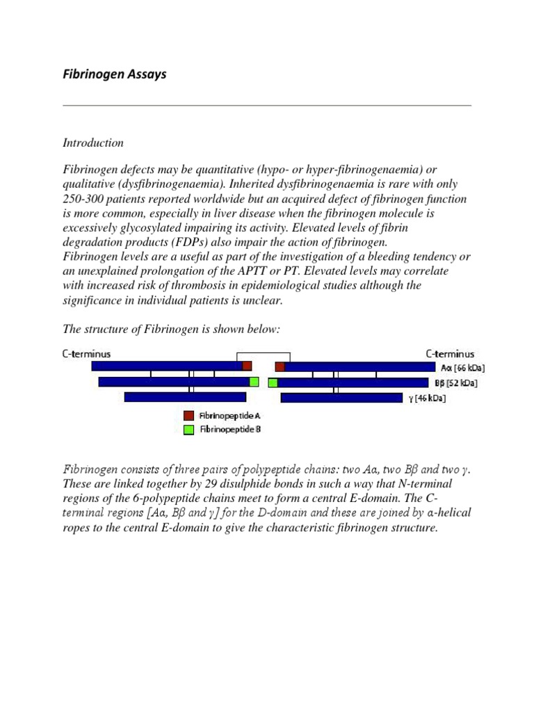 Fibrinogen Assay Practical Hemostasis | PDF | Coagulation | Blood