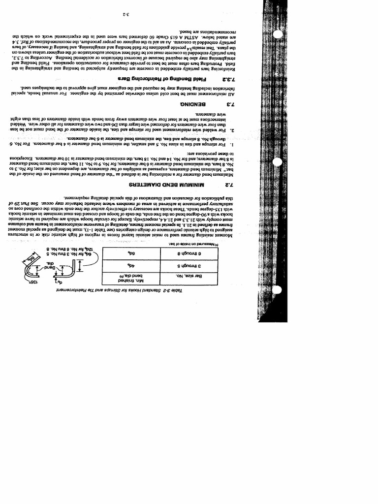 Rebar Field Bending - PCA Notes | PDF