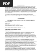 Life Story Rights Agreement (For A Musical) | PDF | Indemnity | Royalty ...