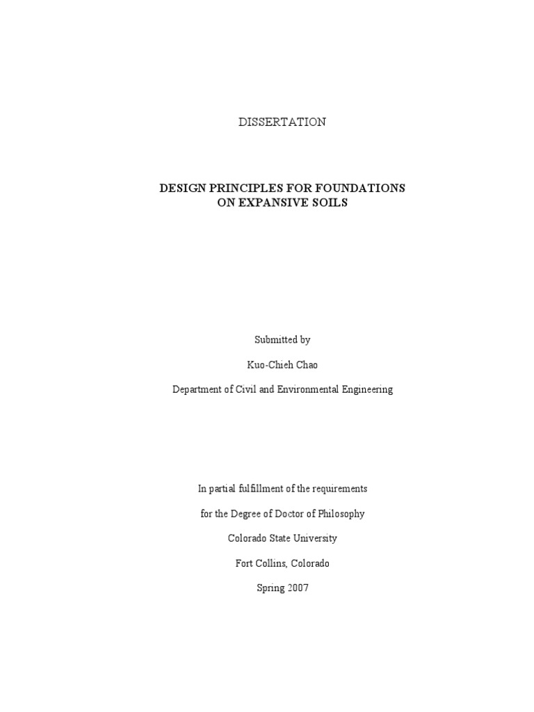 Design Principles For Foundations On Expansive Soils | PDF | Computer ...