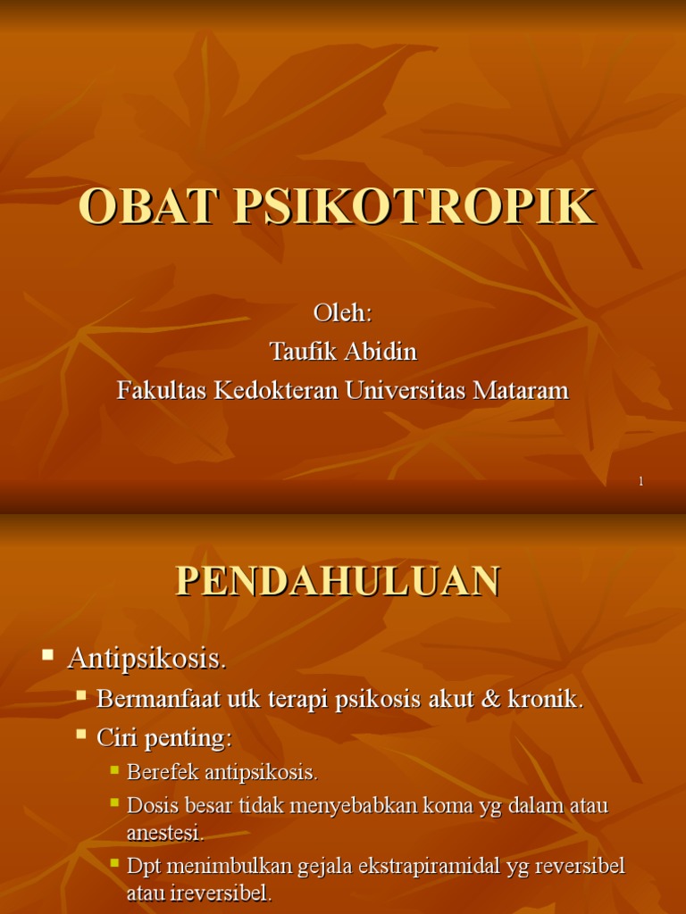 Obat Psikotropik | PDF