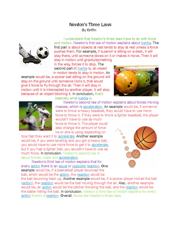 Newtons Three Laws | PDF