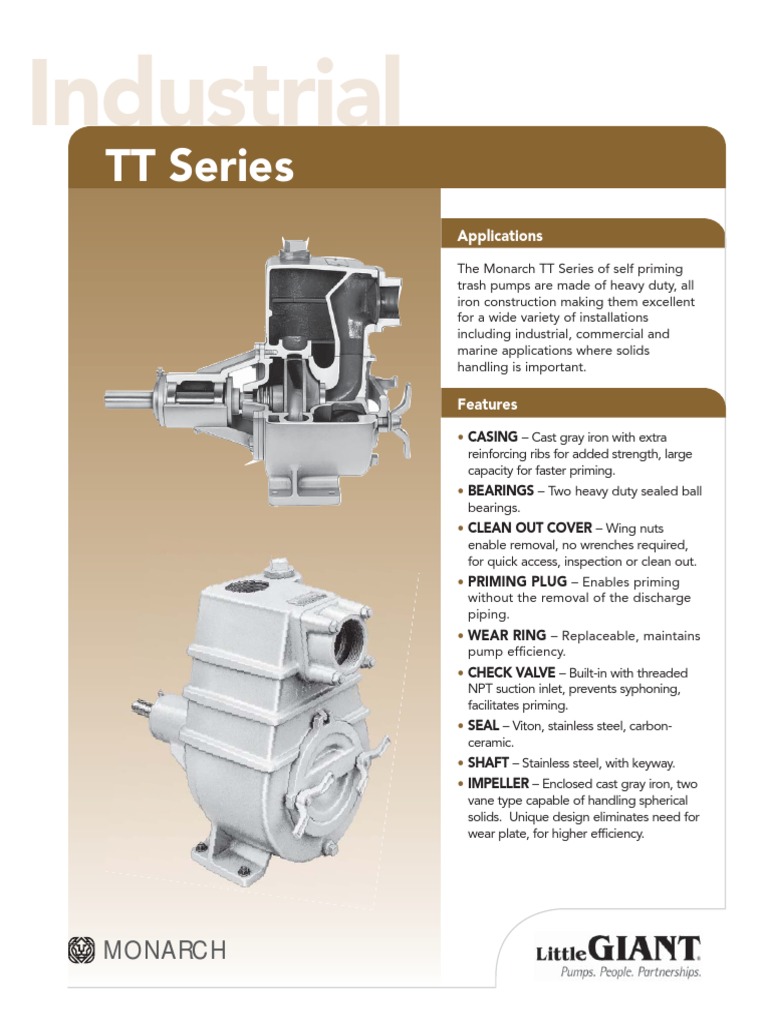 Monarch TT 30 | PDF | Bearing (Mechanical) | Pump