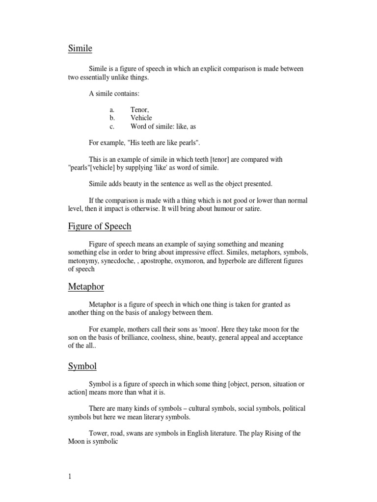 Figures of Speech | PDF | Irony | Satire