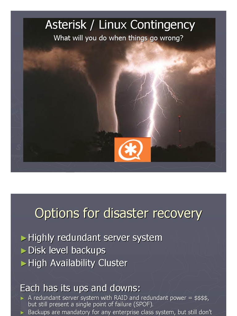 Asterisk High Availability | PDF | Backup | Linux Distribution