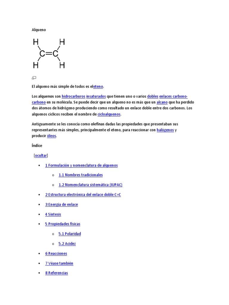Alqueno Pdf Alcano Alqueno