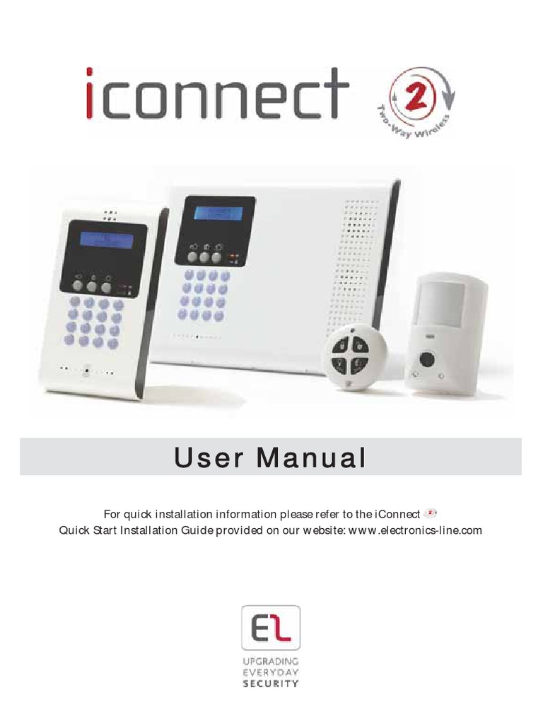 5IN1772 B Iconnect 2-Way Full User Manual en | PDF | Security Alarm | Mobile App