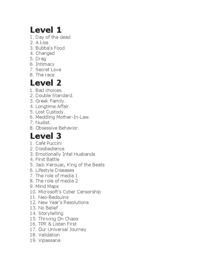 Original Effortless English List | PDF