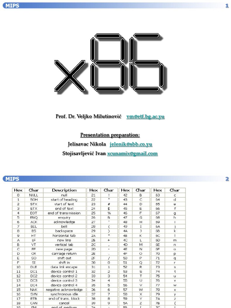 x86 Proccessors | PDF | Instruction Set | Assembly Language