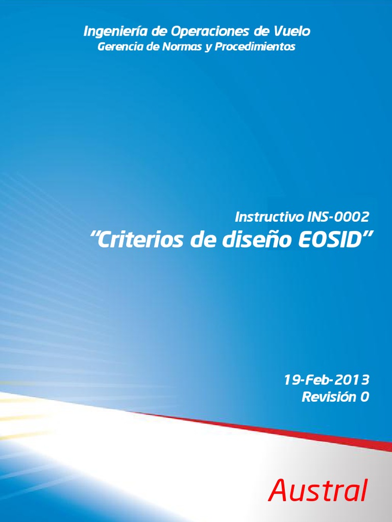 Criterios de Diseño EOSID en Aviación | PDF | Aeropuerto | Diseño