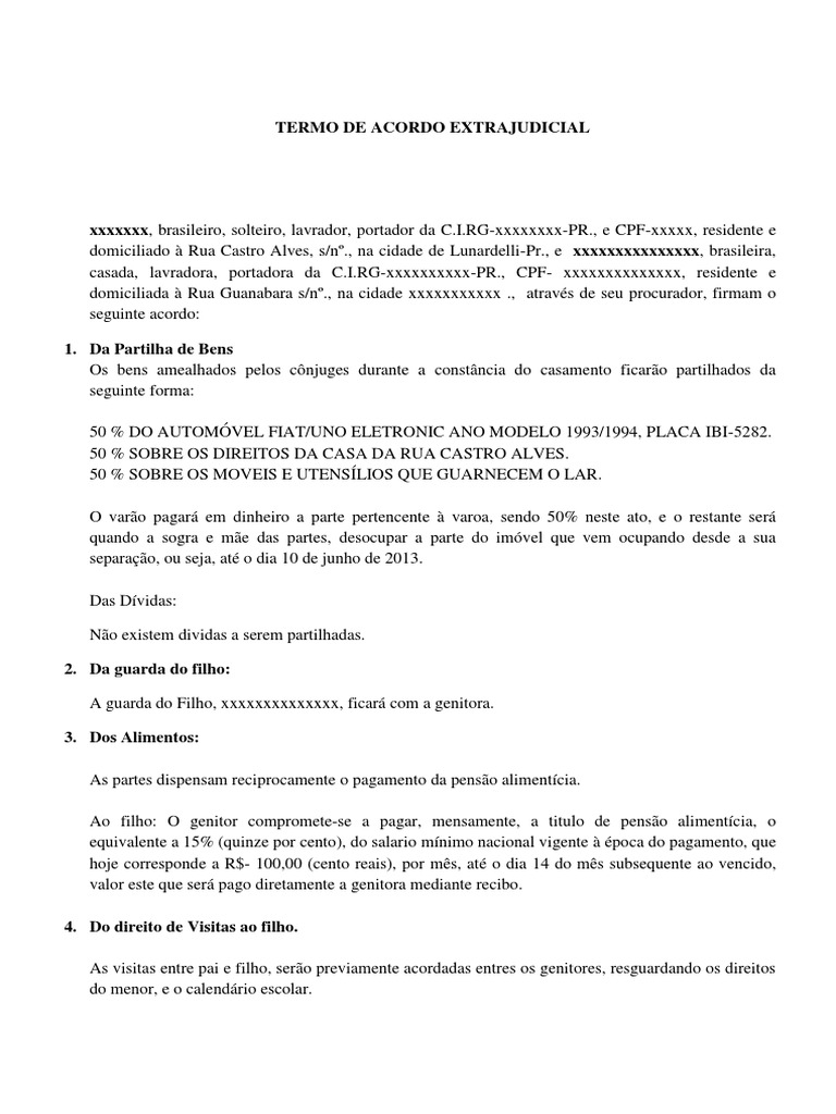 Model cerere divort de comun acord