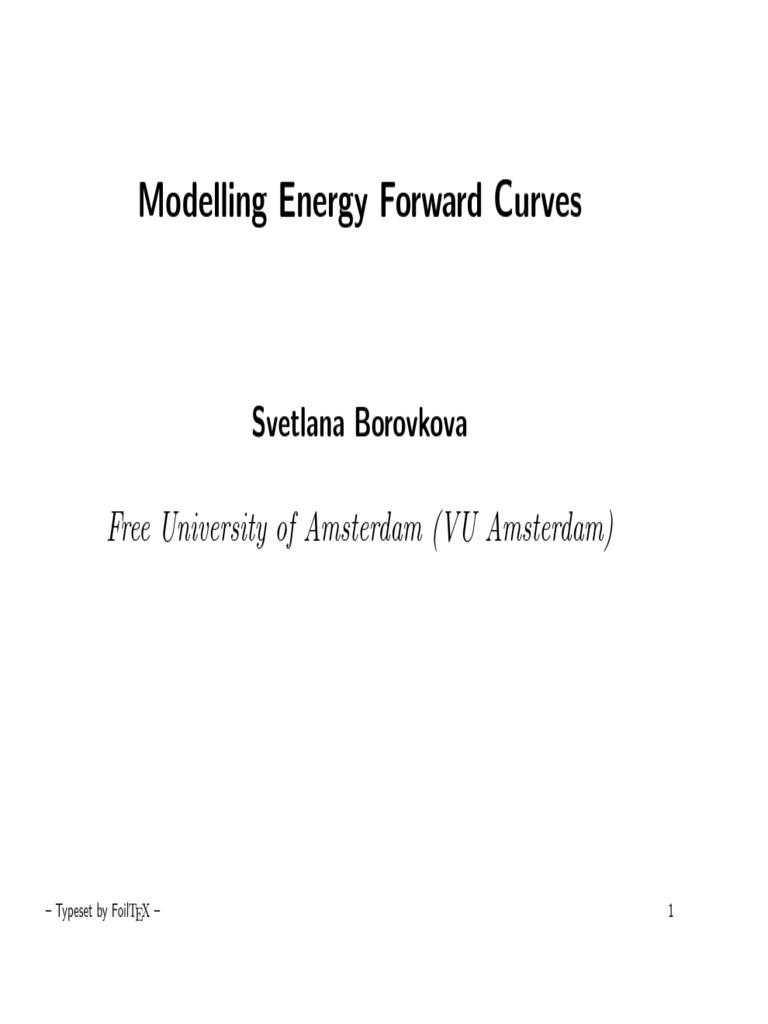 Modelling Energy Forward Curves: A Seasonal Cost-of-Carry Model ...