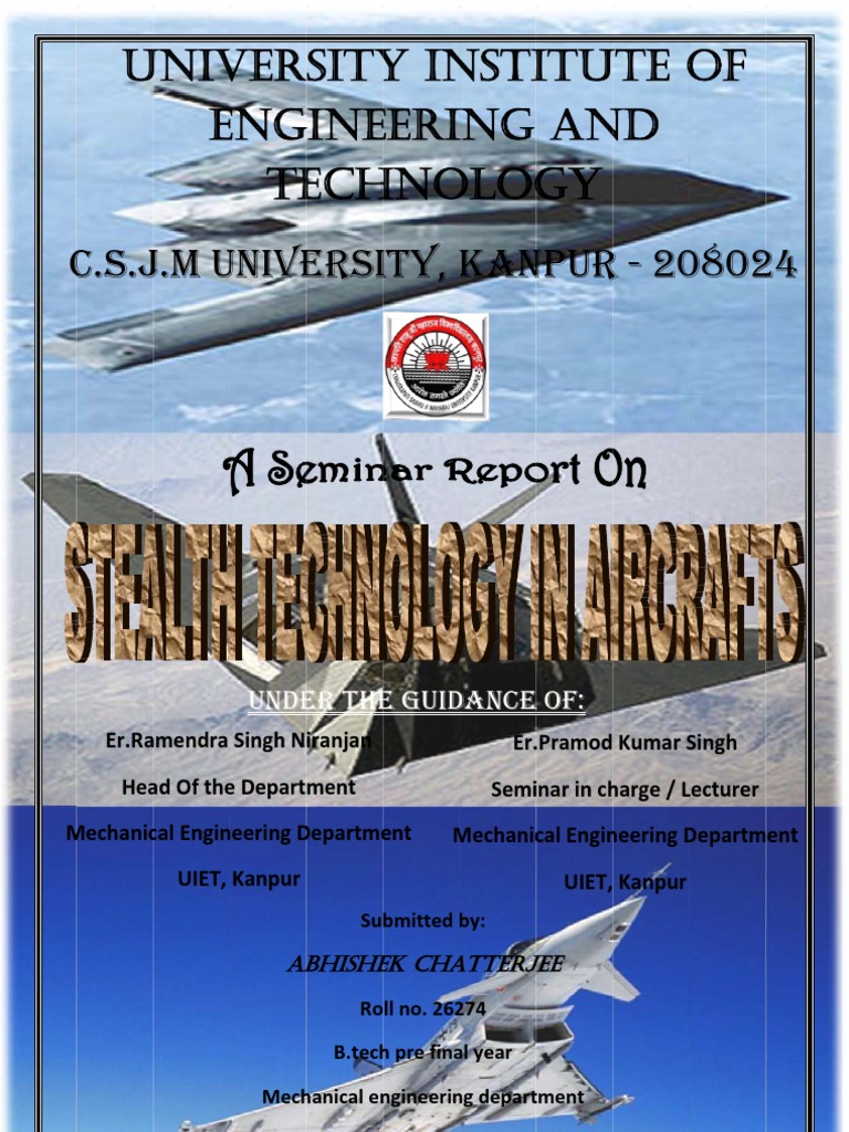 Seminar Report On Stealth Technology in Aircrafts | PDF | Radar | Infrared