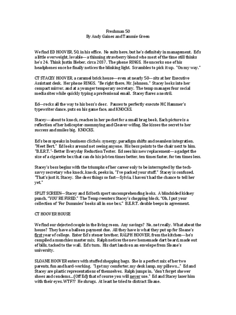 Freshman 50 - Pitching Document | Download Free PDF | Leisure