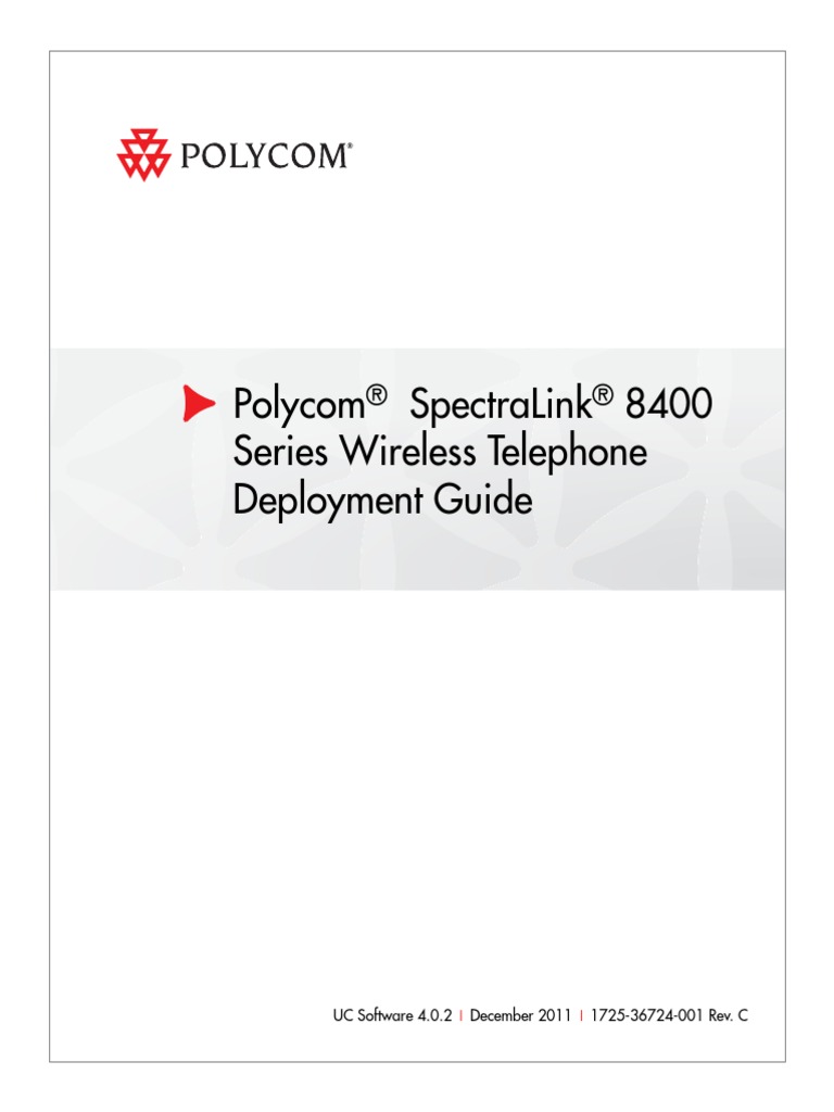 SpectraLink 8400 Deployment Guide 4 0 | PDF | Provisioning | Wireless Lan