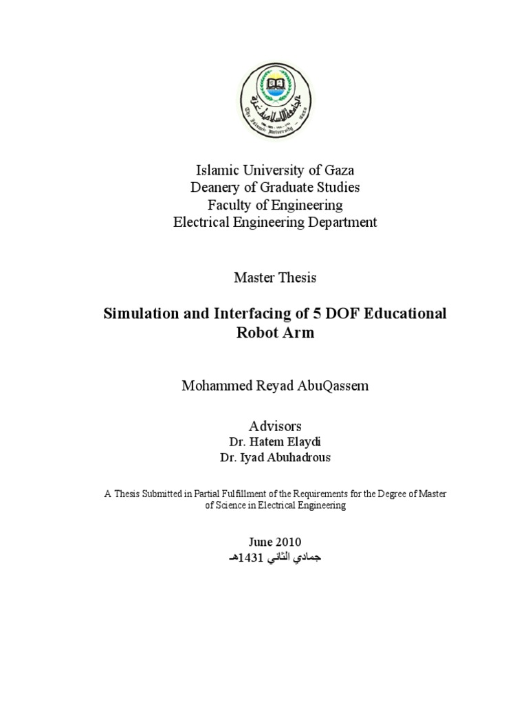 Robot5 DOF Project | PDF