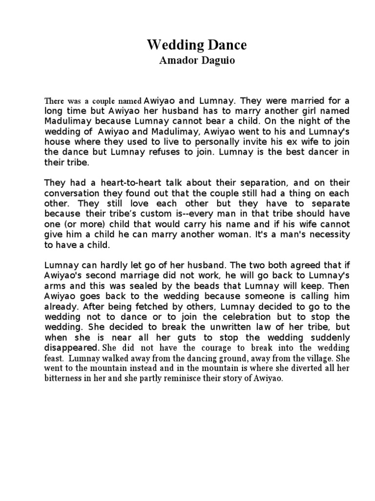 Wedding Dance | PDF | Poetry