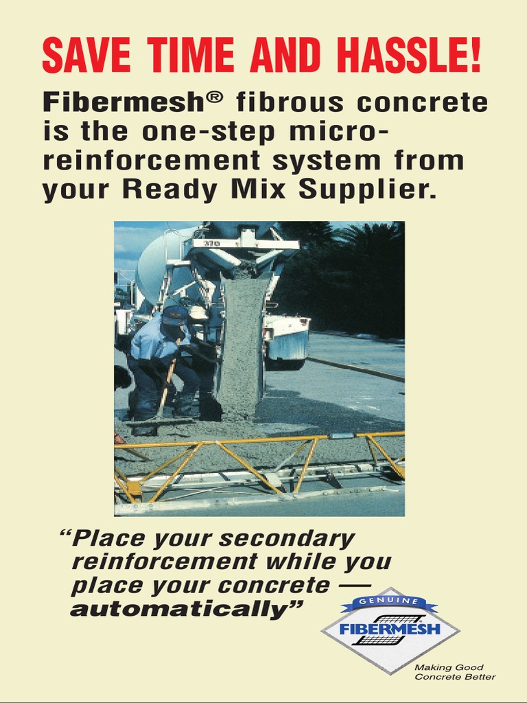 Fibermesh Brochure | Concrete | Corrosion