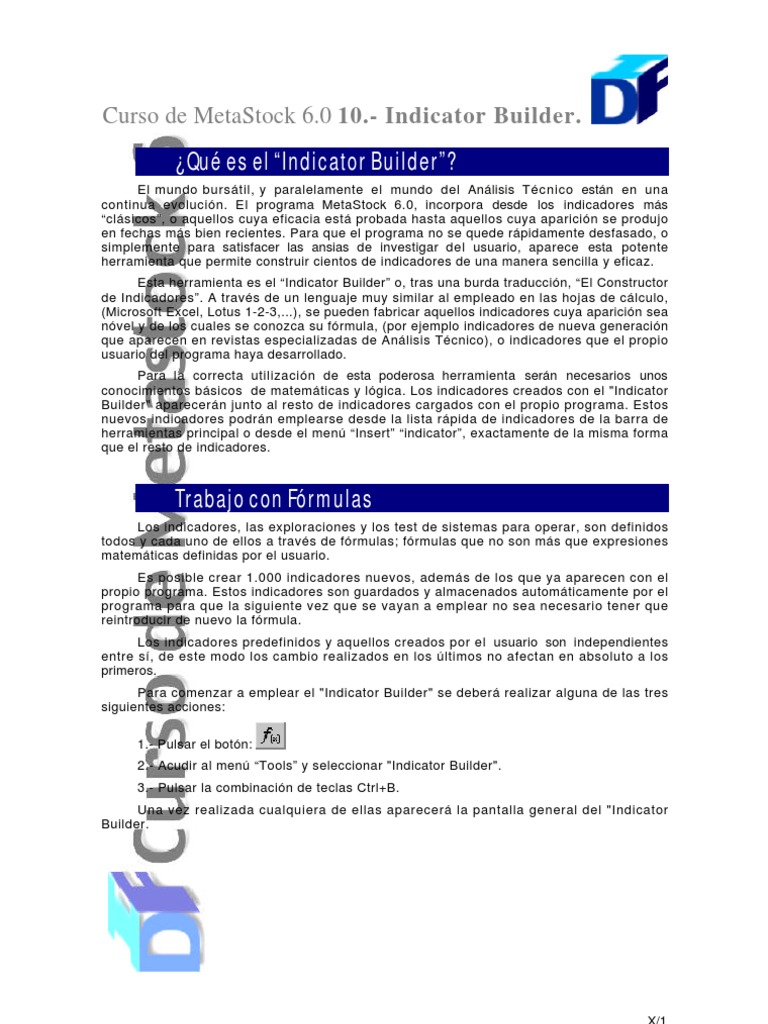 Indicator Builder | PDF