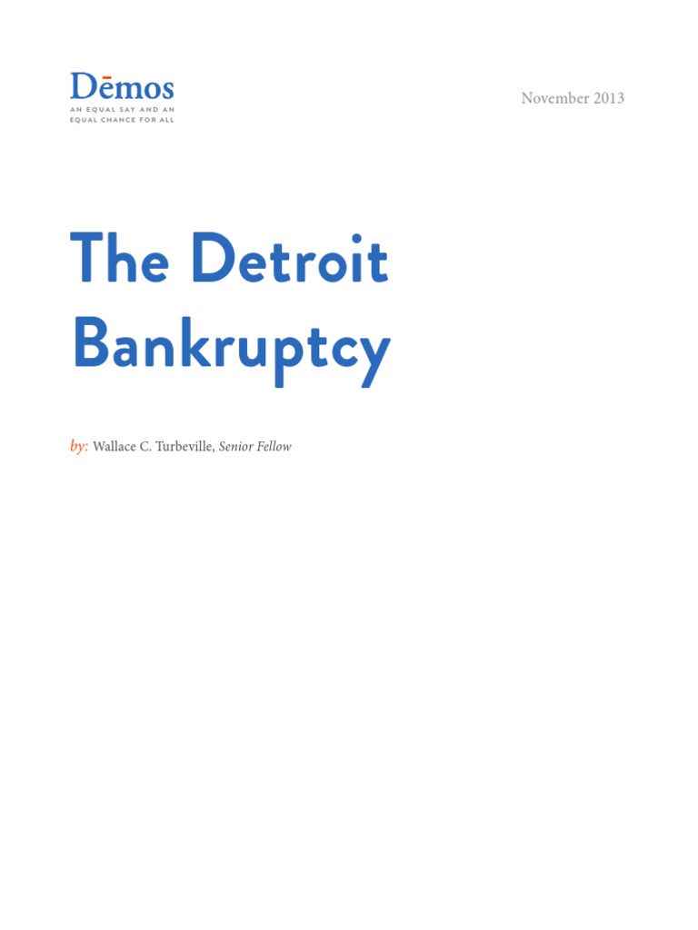 The Detroit Bankruptcy Pdf Bankruptcy Swap Finance