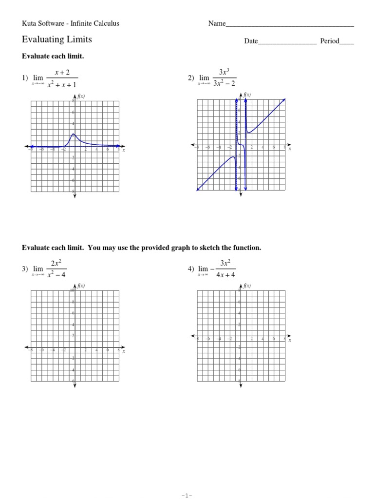 01 - Limits at Infinity | PDF