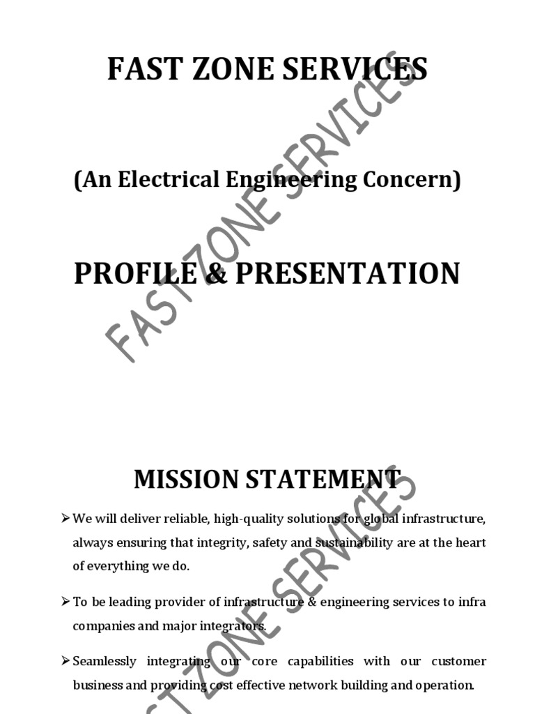 Fast Zone Services | PDF | Project Management | Engineering