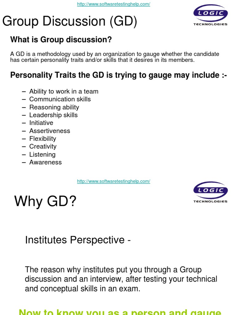 Group Discussion Gd Pdf Conversation Leadership