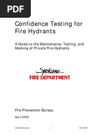 Fire Hydrant Flow Test - NFPA 291 & AWWA M17 | PDF | Nozzle | Pressure