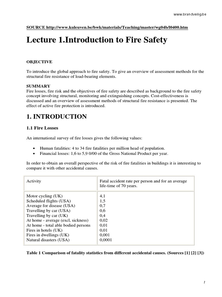 Lectures On Fire Protection Engineering | PDF | Heat Transfer | Thermal ...
